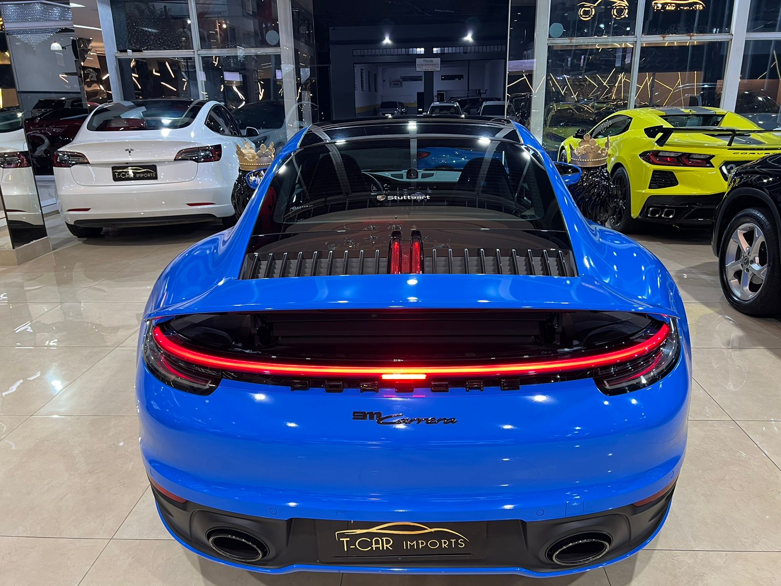 PORSCHE 911 3.0 24V H6 GASOLINA CARRERA PDK 2021 ENVELOPE AZUL / COR ...