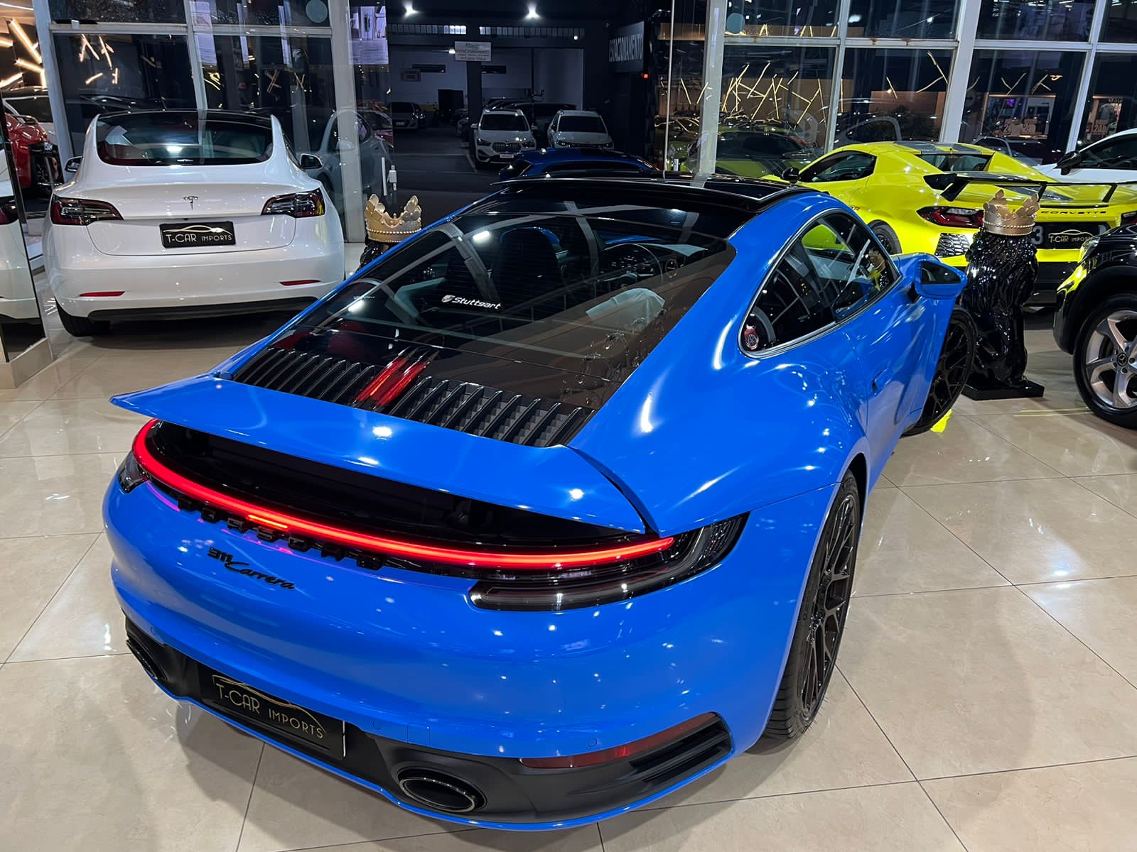 PORSCHE 911 3.0 24V H6 GASOLINA CARRERA PDK 2021 ENVELOPE AZUL / COR ...