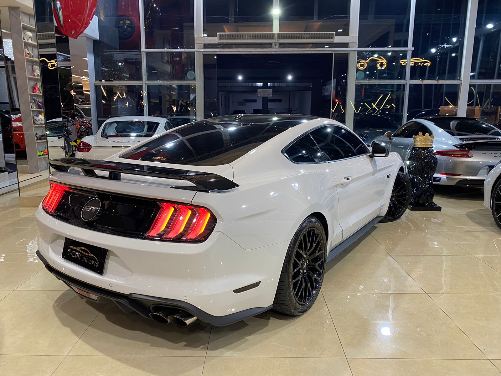 FORD MUSTANG 5.0 V8 TI-VCT GASOLINA GT PREMIUM SELECTSHIFT 2018 BRANCO ...