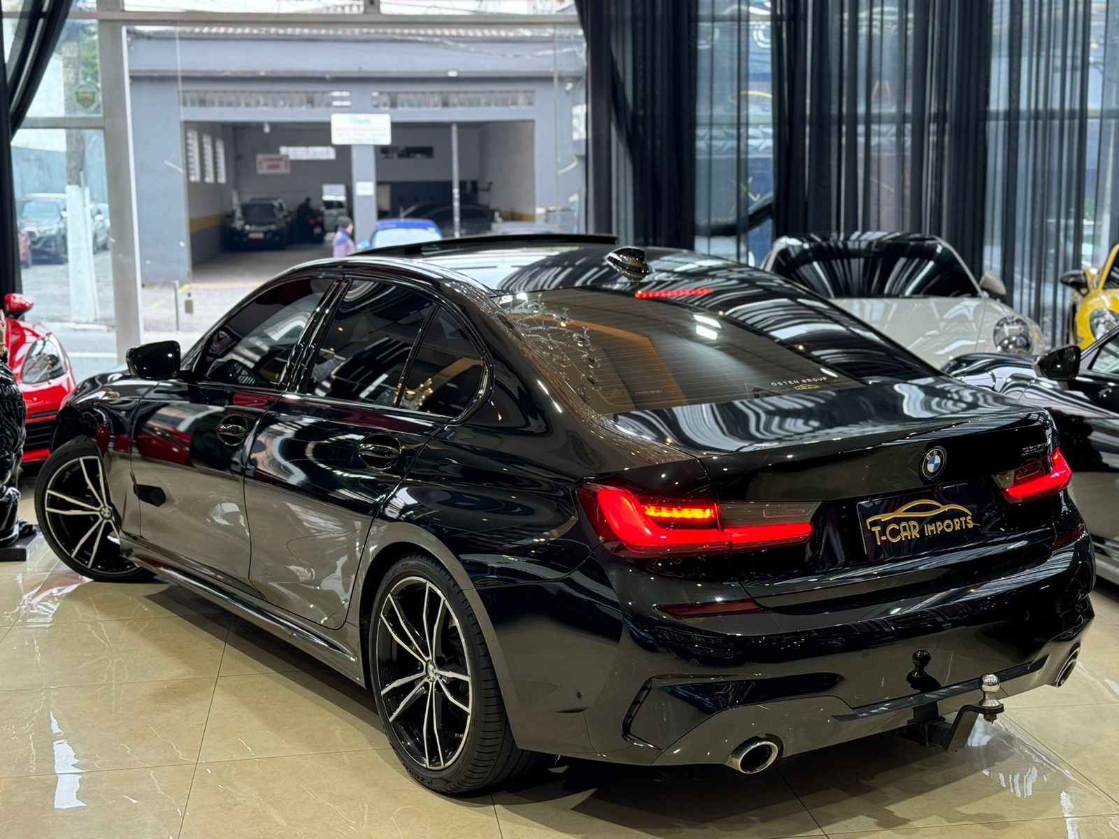 BMW 320i 2.0 16V TURBO FLEX M SPORT AUTOMÁTICO 2022 PRETA INT PRETO TETO SOLAR 35.000KM ÚNICO ...